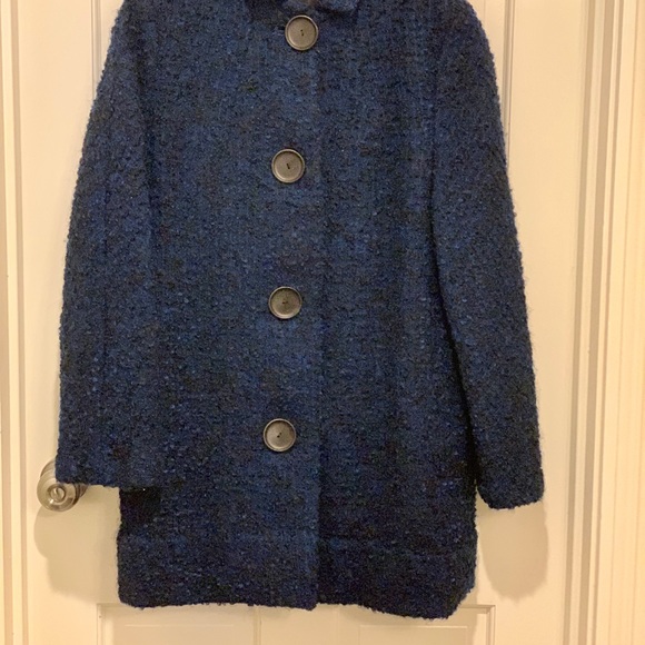Jackets & Coats | Vintage Blacknblue Bucle Tweed Coat 8 | Poshmark